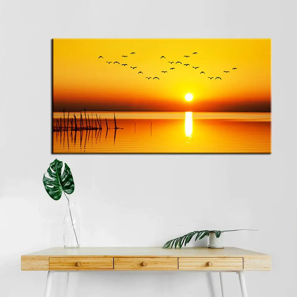 Beautiful Sunsets On Canvas Paintings
